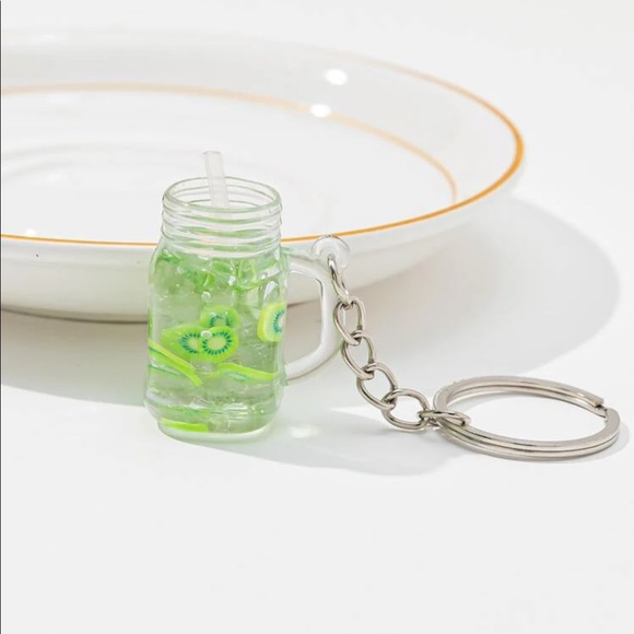 Boutique | Accessories | Kiwi Mug Fruit Juice With Straw Drink Keychain ...